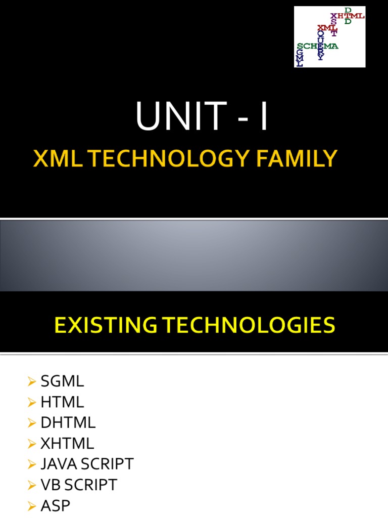 Unit - I | PDF | Xslt | Xhtml
