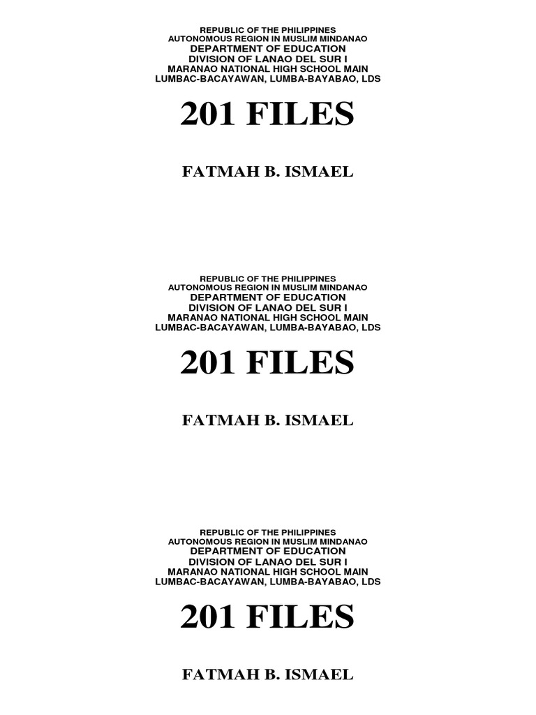 201 Files Cover | PDF