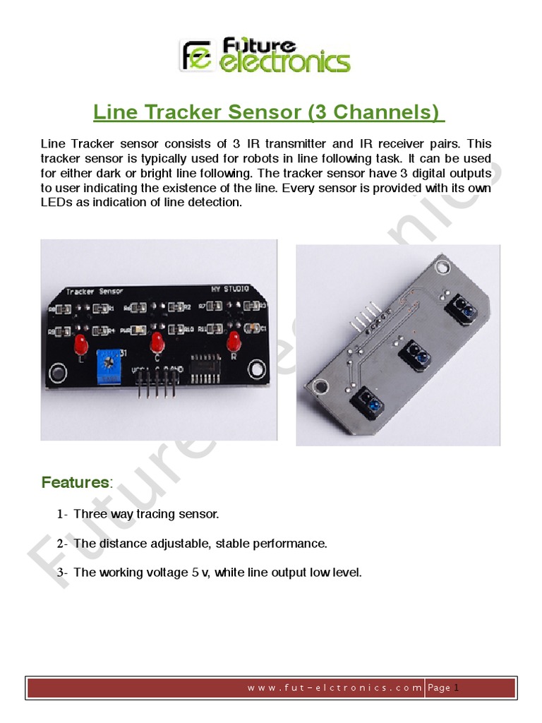 3way Line Tracker Sensor Tutorial | Download Free PDF | Sensor | Light ...