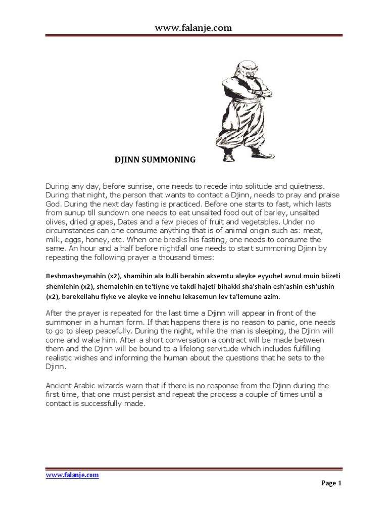 Djinn-Summoning PDF | PDF | Religion & Spirituality