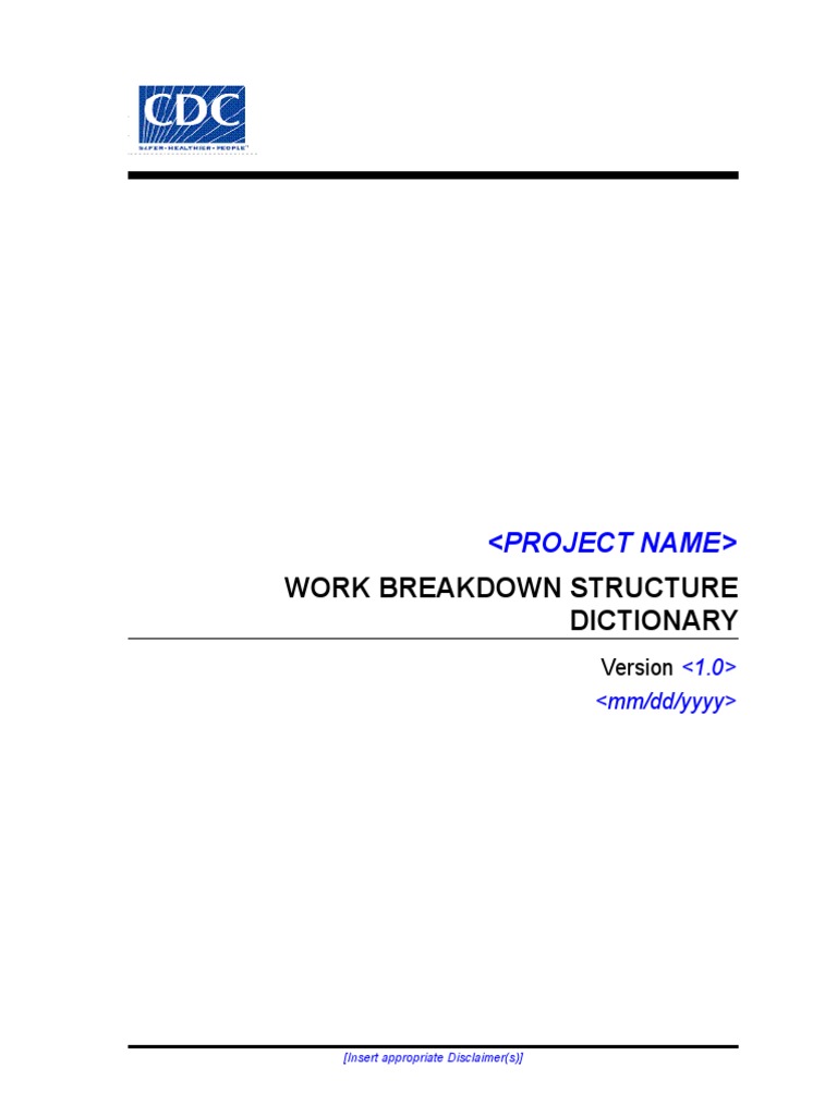 WBS Dictionary Template Guide | PDF | Computing | Computing And ...