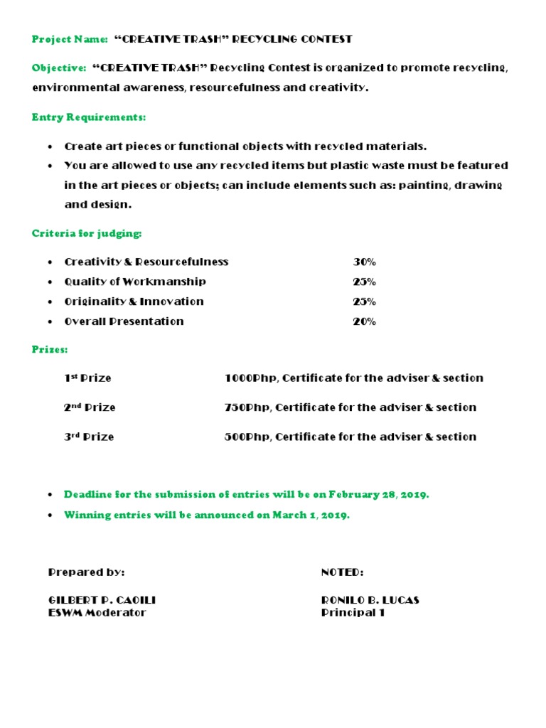 Project Name: Objective | PDF