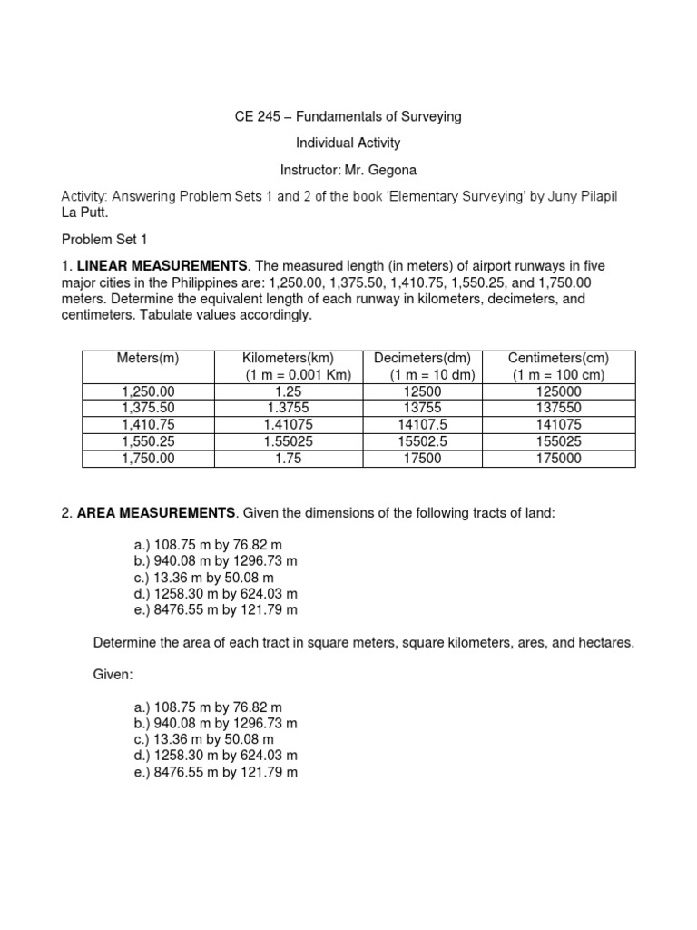 WFWE | PDF | Metre | Area
