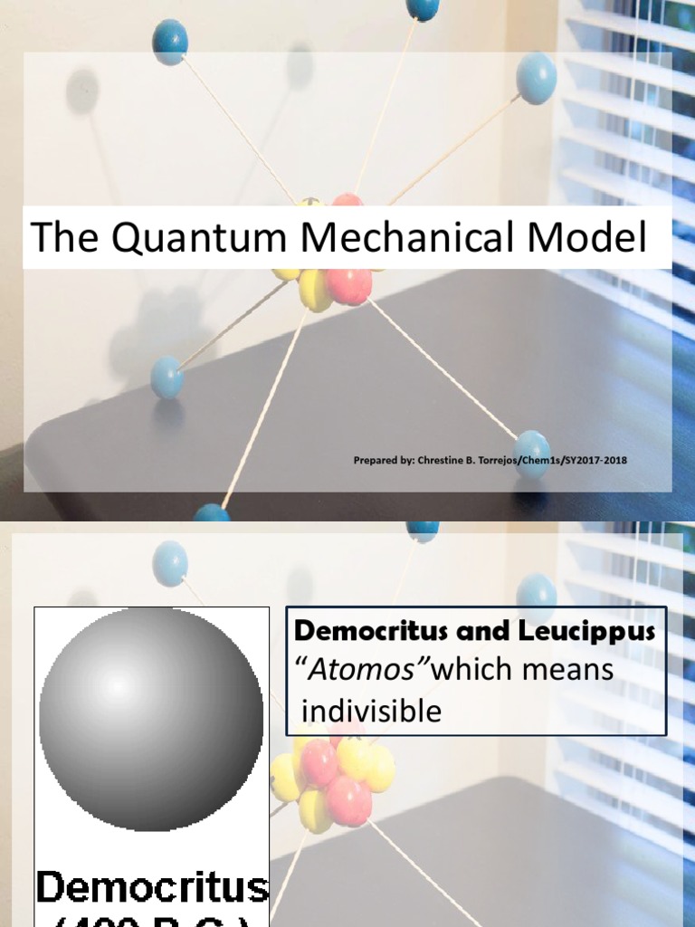 Quantum Mechanical Model | PDF