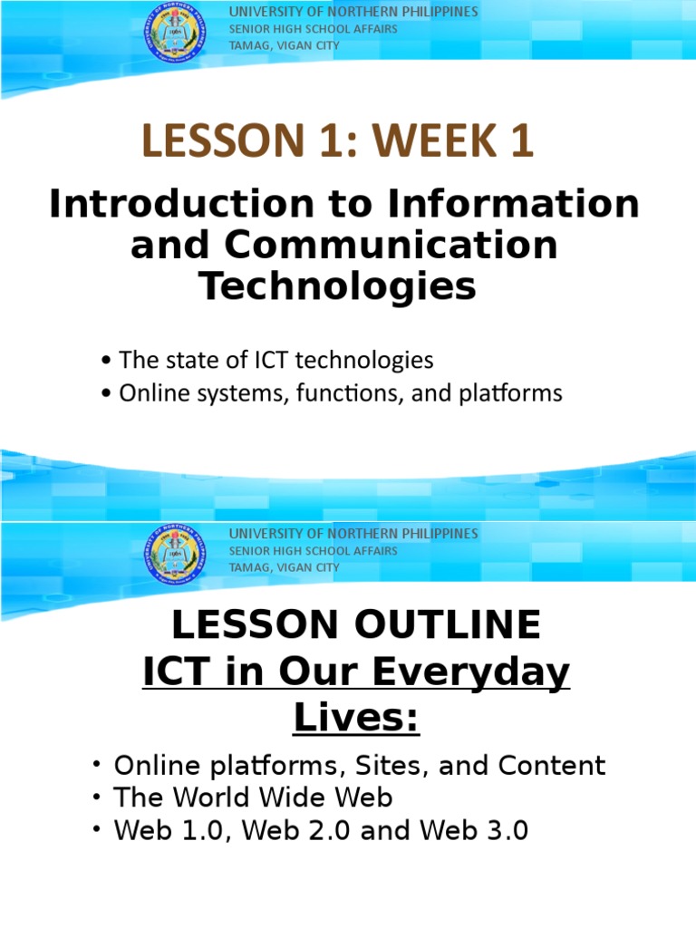 l1 (Emtech) Current State of Ict Technologies | PDF | Semantic Web | World Wide Web