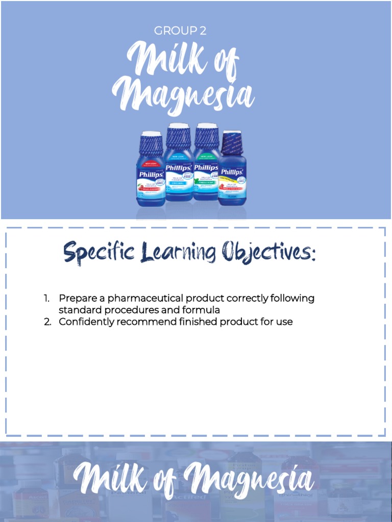 Milk of Magnesia Final | PDF | Chemical Elements | Atoms