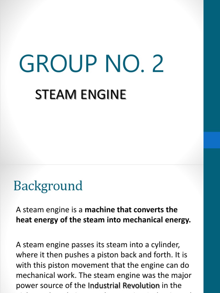 Group No. 2: Steam Engine | PDF