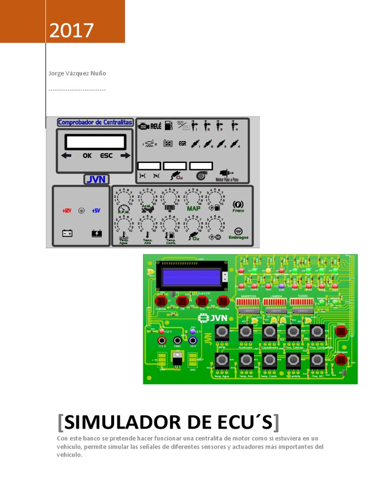 Simulador de ECU´s V.1.3 (1) | Arduino | Pantalla de cristal líquido