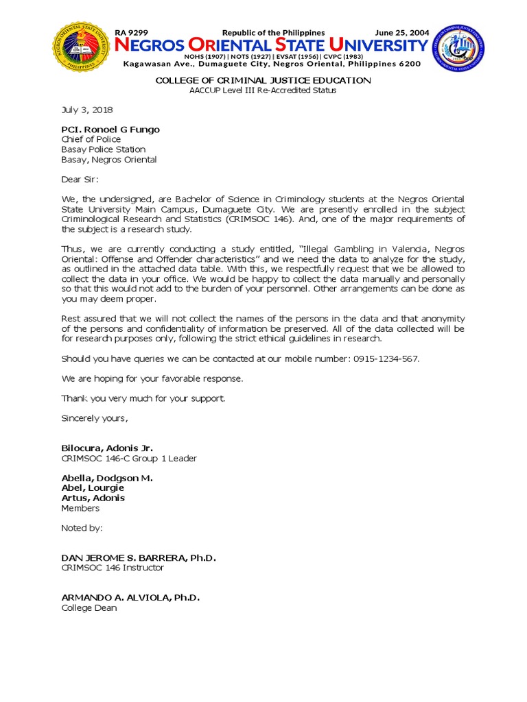 Letter For Head of Office | PDF