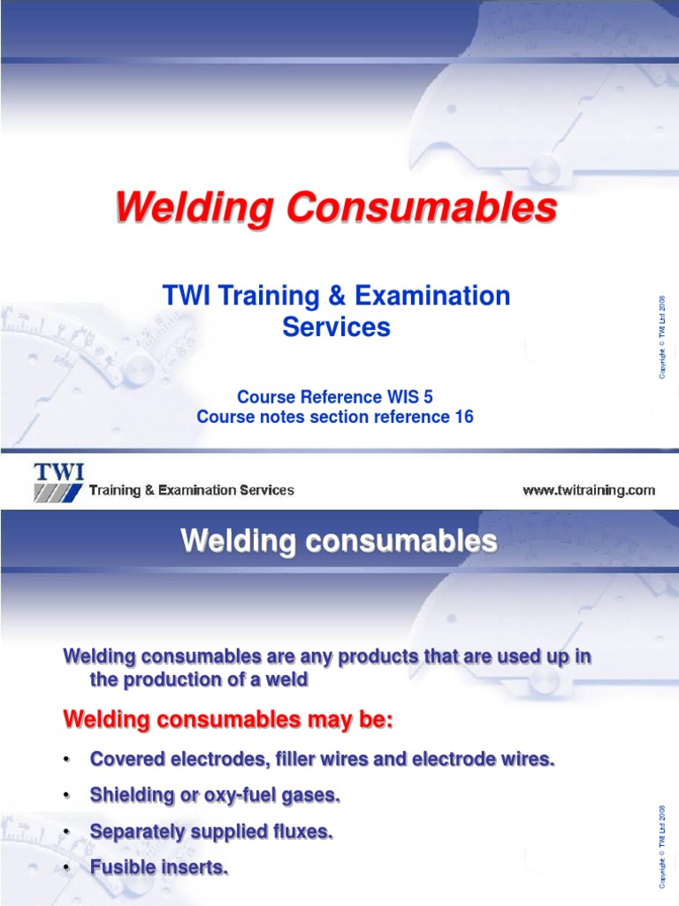 Welding Consumables | PDF | Welding | Construction