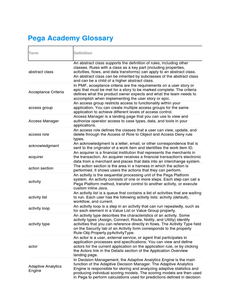 Glossary Terms | PDF | Ajax (Programming) | Class (Computer Programming)
