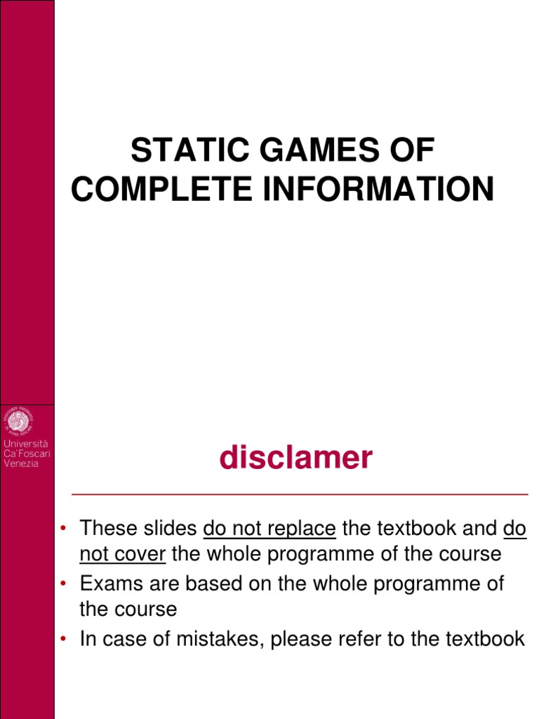 01 Static - Games - Complete PDF | PDF | Leisure Activities | Economic ...