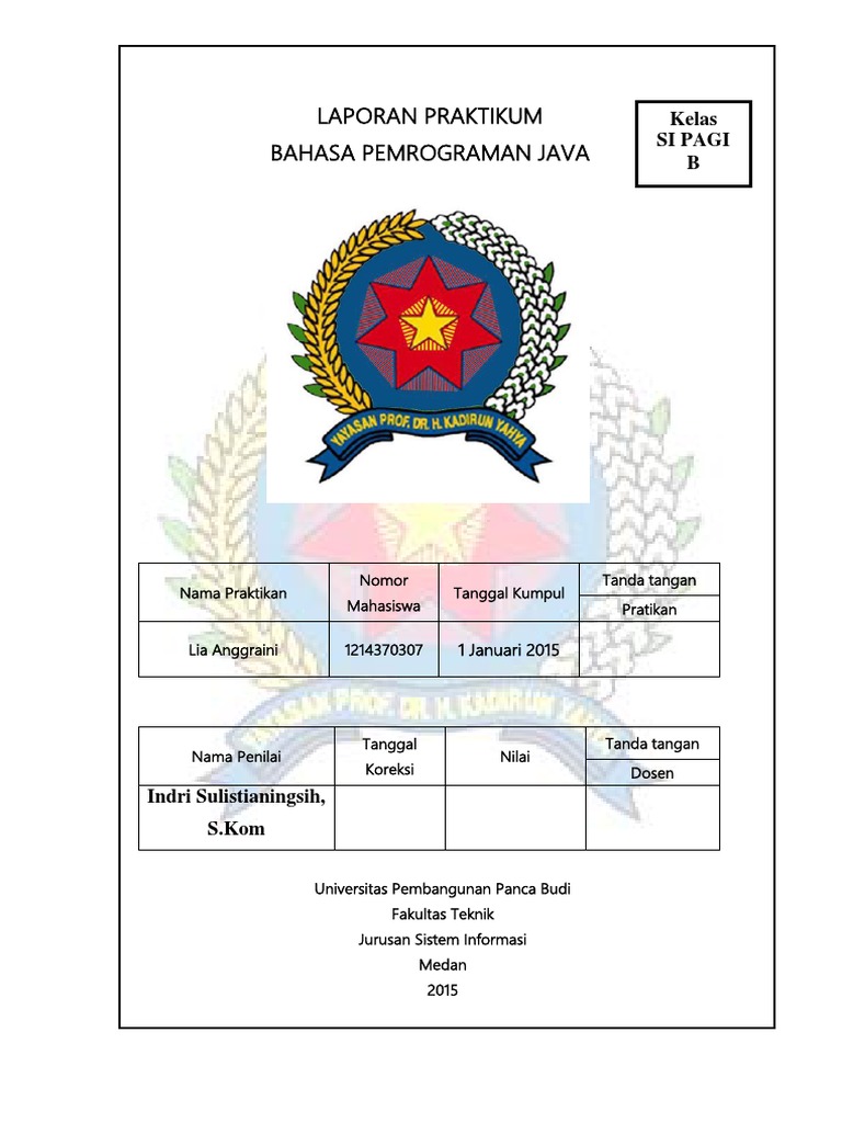 Laporan Praktikum Bahasa Pemrograman Java | PDF | Teknologi & Rekayasa