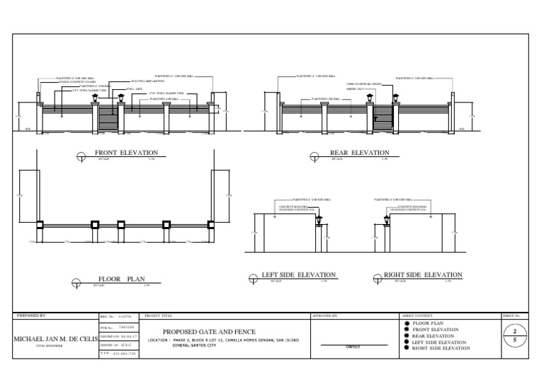 Construction of Gate-Layout2 | PDF | Wall | Culture Of Queensland