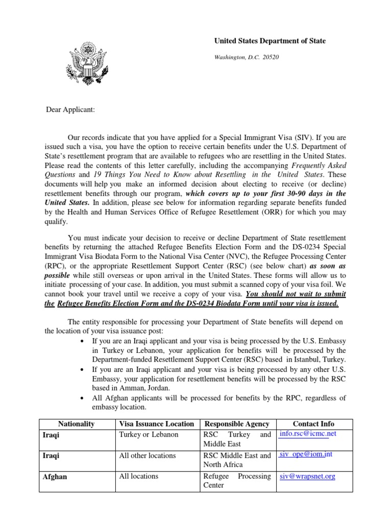 Siv Info | PDF | Travel Visa | Refugee