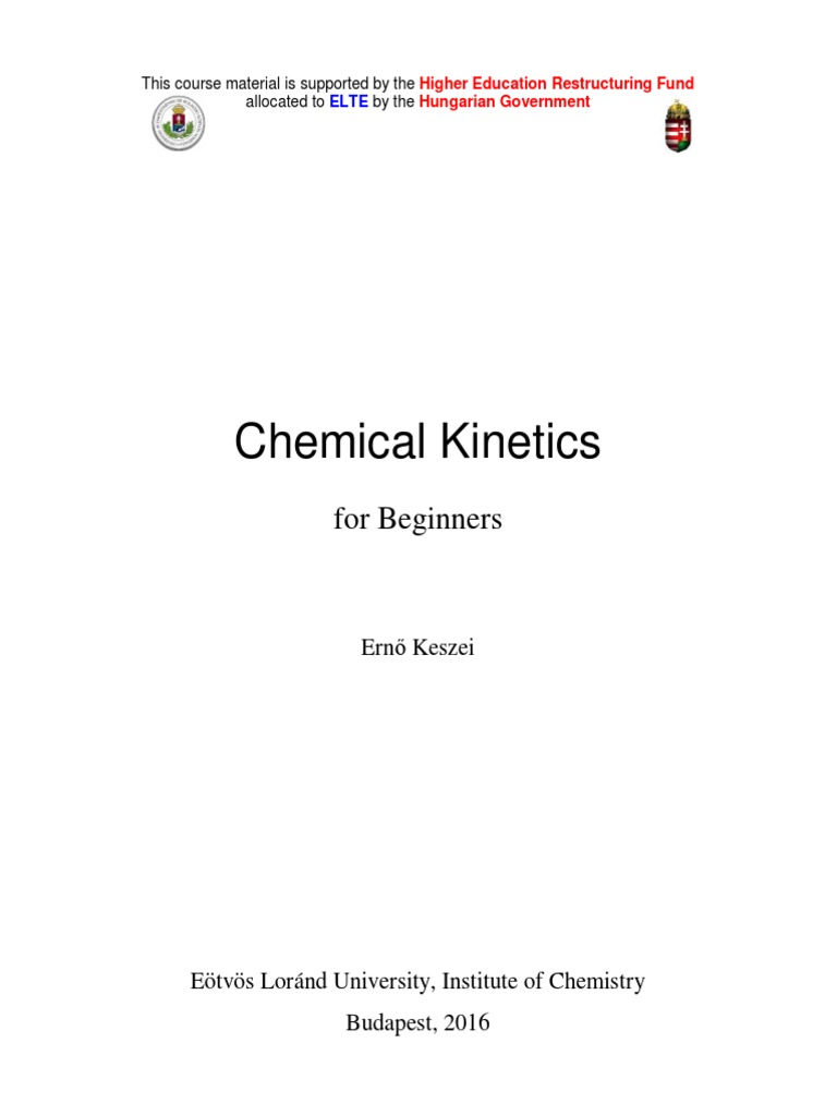 Intro to Chemical Kinetics for Beginners | PDF | Reaction Rate ...