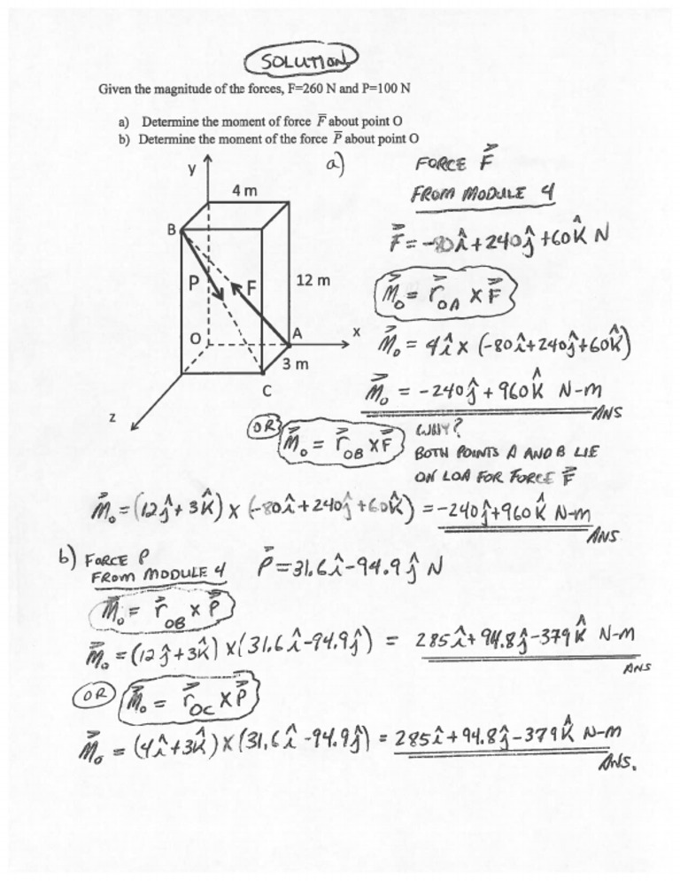 Worksheet-3D Moments Solution | PDF