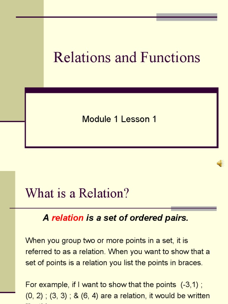 Understanding Relations and Functions | PDF | Function (Mathematics ...