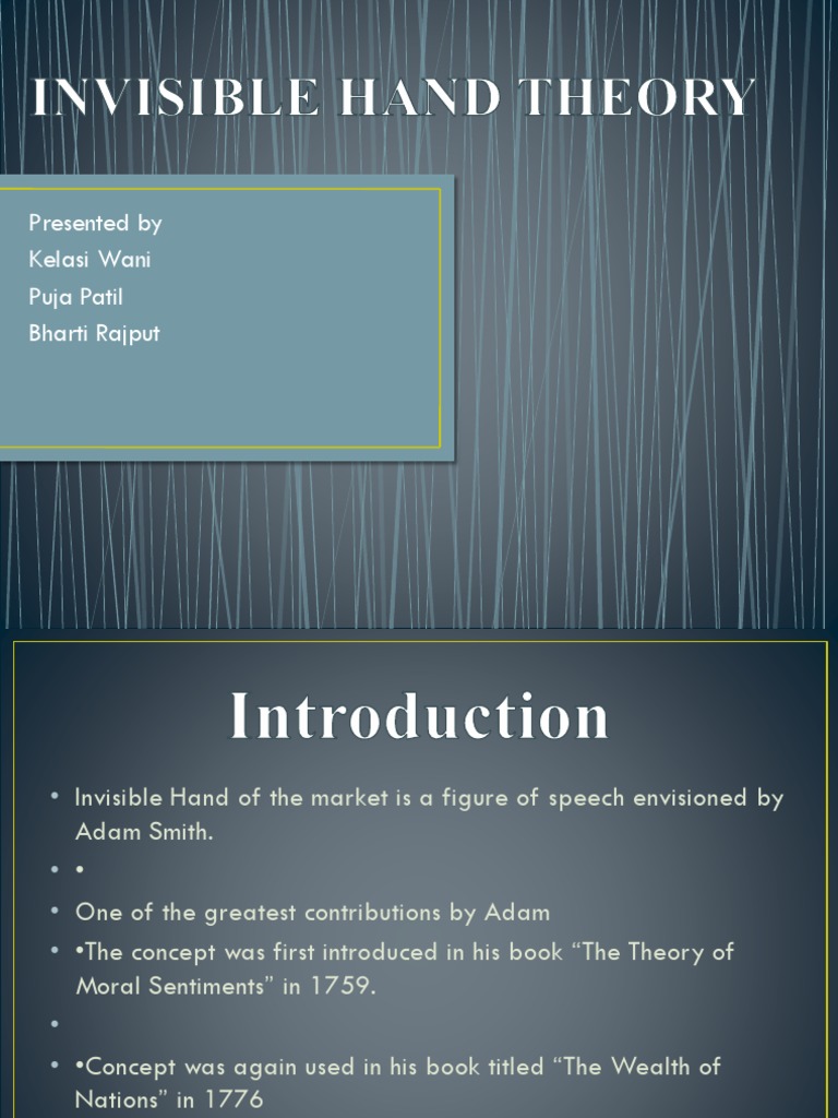 Adam Smith's Invisible Hand Theory | PDF