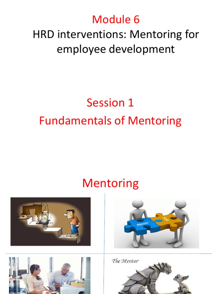 HRD Interventions: Mentoring For Employee Development: Session 1 ...