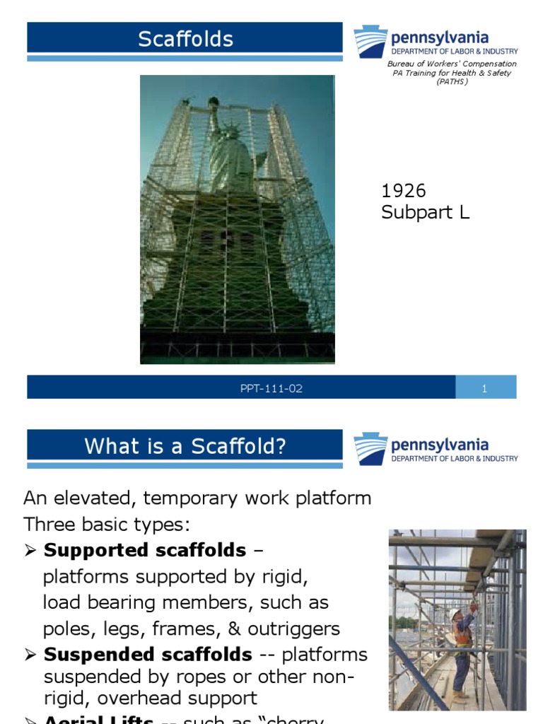 Scaffolds: 1926 Subpart L | PDF | Scaffolding | Lumber