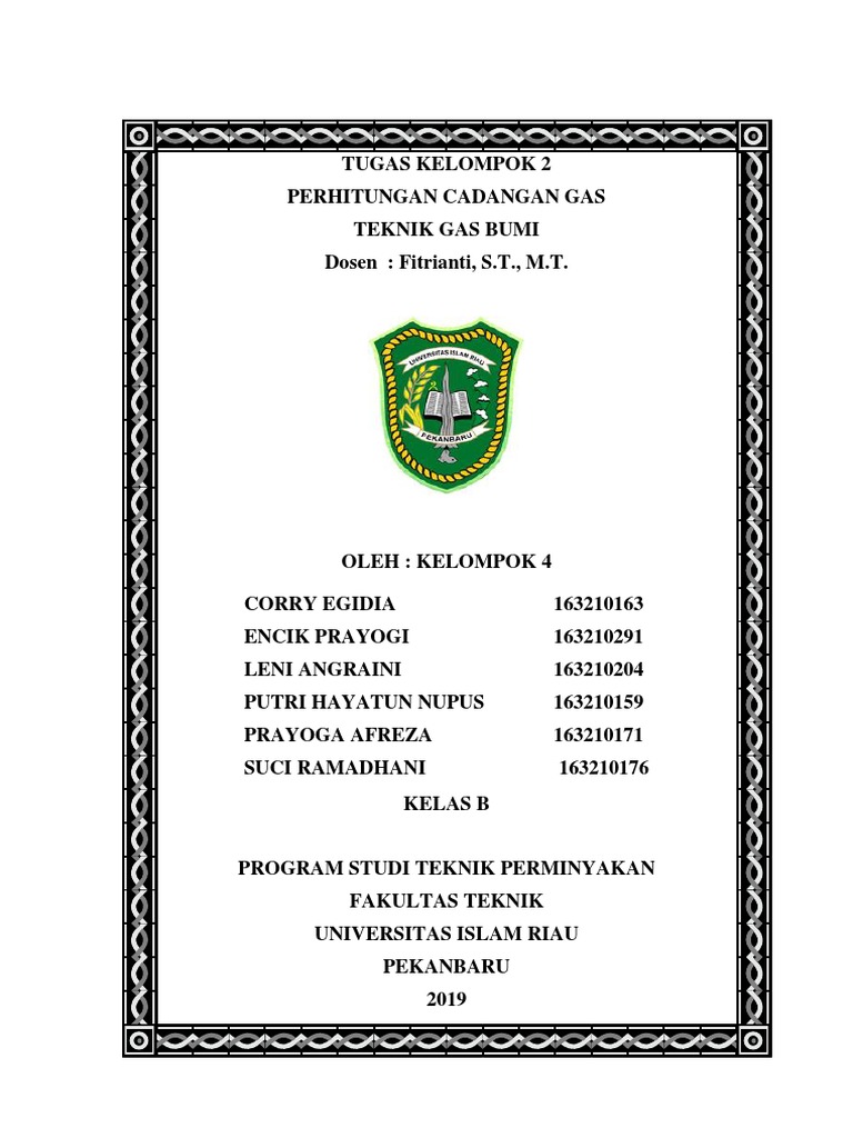 Makalah Perhitungan Cadangan Reservoir Gas | PDF