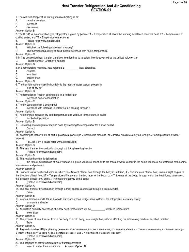 Heat and Mass Transfer | PDF | Heat Transfer | Air Conditioning