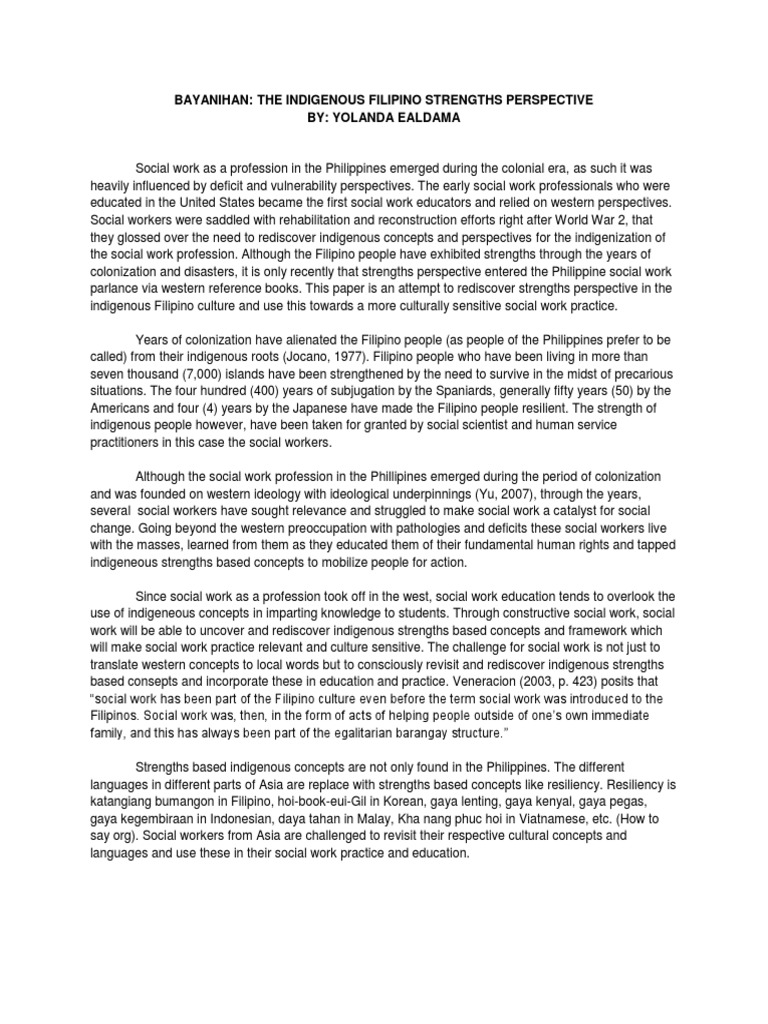 Reflection Essay | PDF | Social Work | Philippines