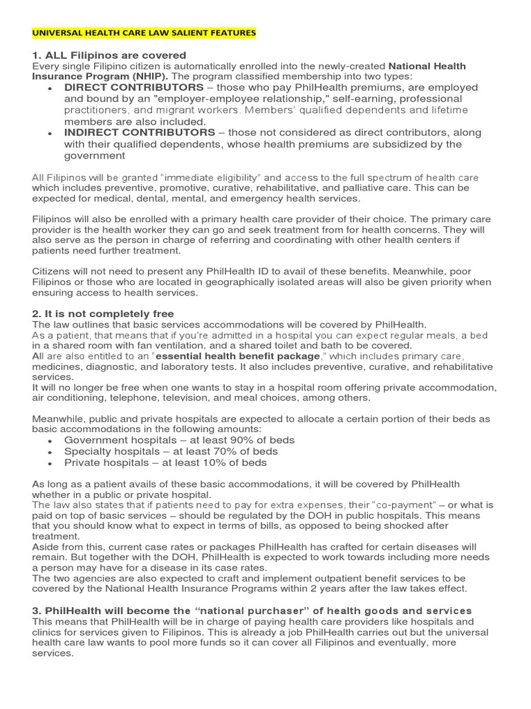 ALL Filipinos Are Covered: National Health Insurance Program (NHIP ...