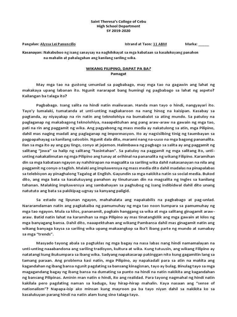 KPWKP Essay Final | PDF