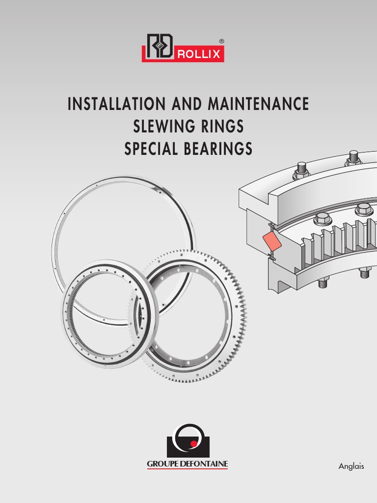 Rollix Slewing Ring Installation Maintenance English PDF | PDF | Gear ...