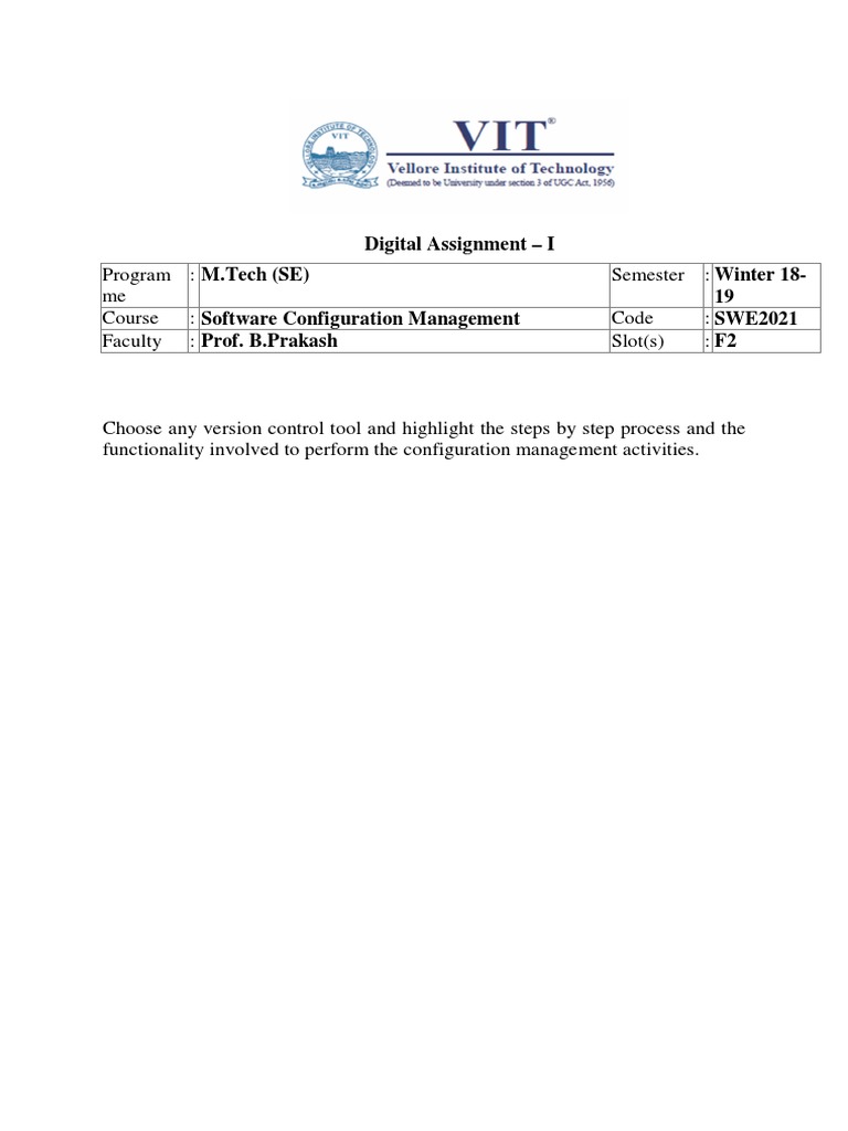 Digital Assignment I | PDF