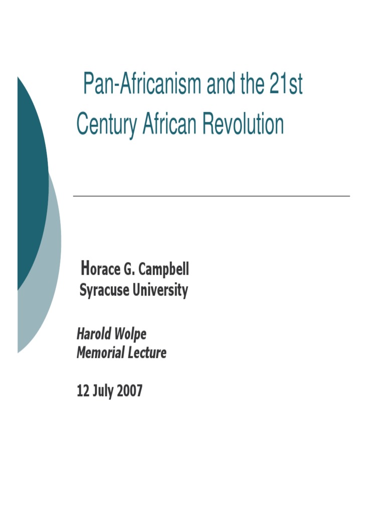 Microsoft PowerPoint - Pan Africanism and 21 ST Century Revolution ...