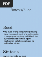 Halimbawa NG Sintesis | PDF