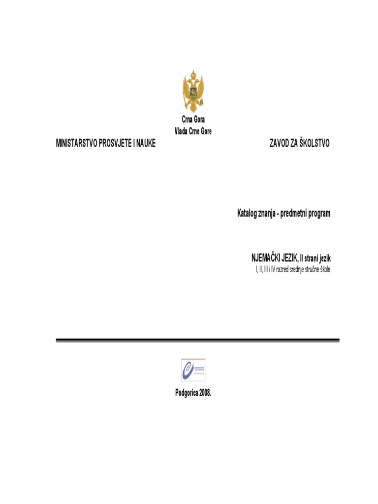 Njemacki Jezik II Strani Jezik | PDF