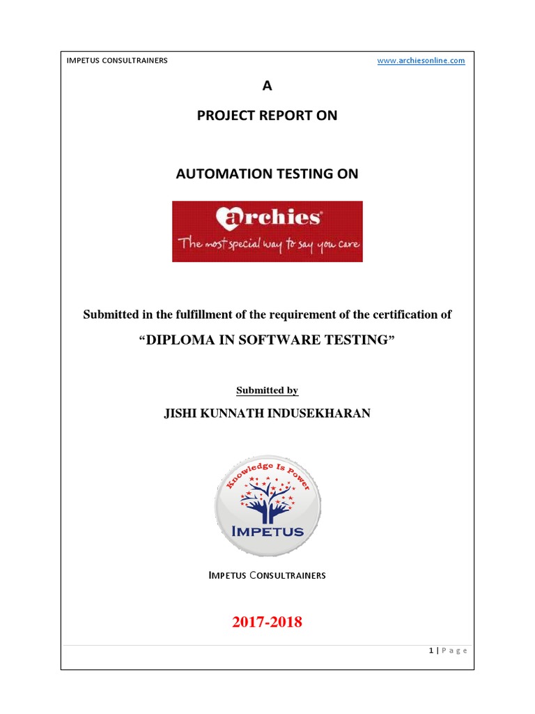 Testing Document | PDF | Selenium (Software) | Software Testing