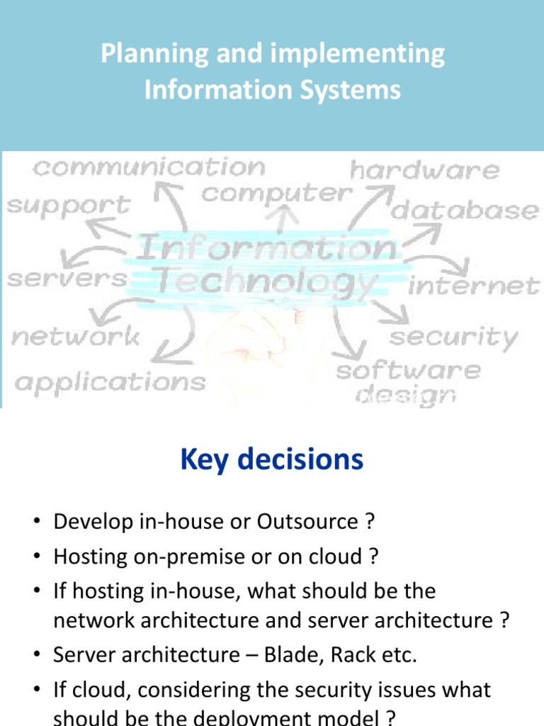 Planning and Implementing Information Systems | PDF | Cloud Computing ...