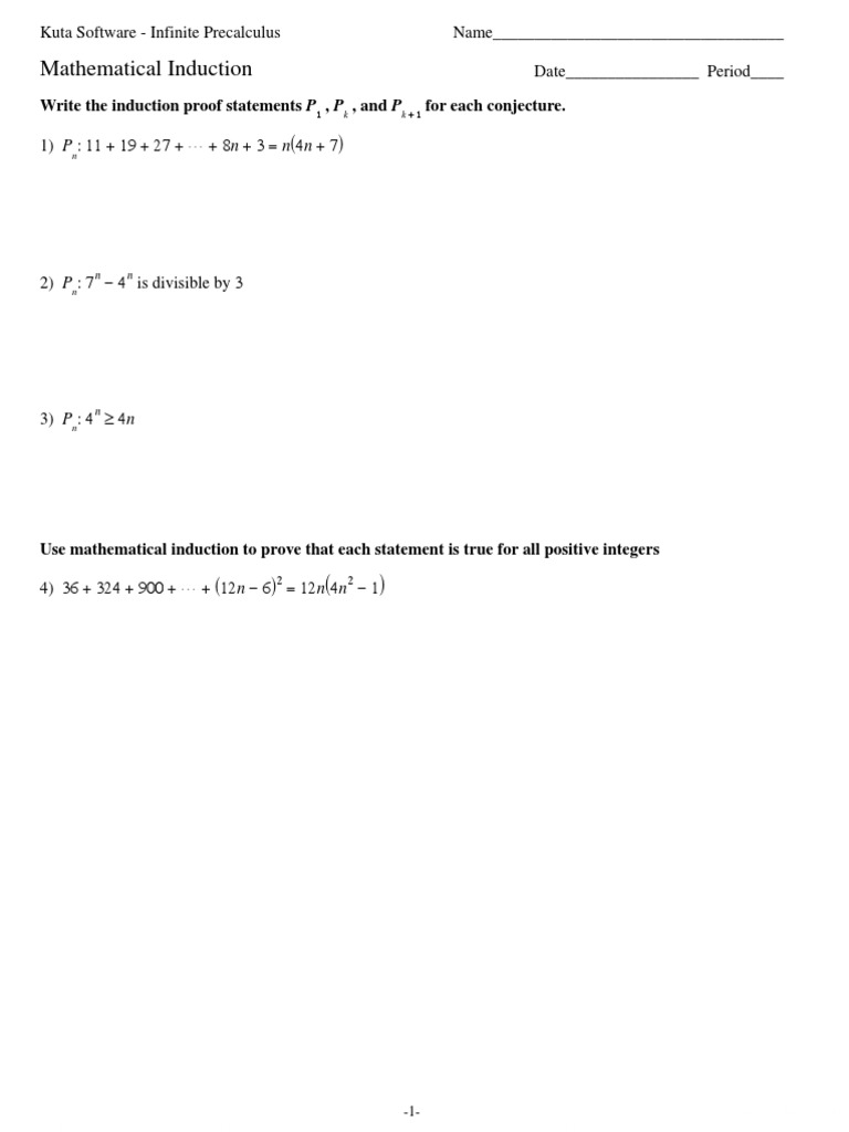 Math Worksheet | PDF | Mathematical Proof | Syntax (Logic)