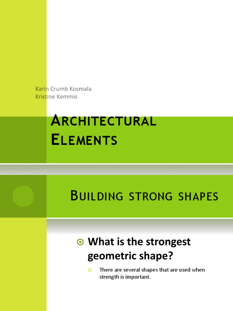 AEPresentation ArchitecturalElements | PDF | Shape | Triangle