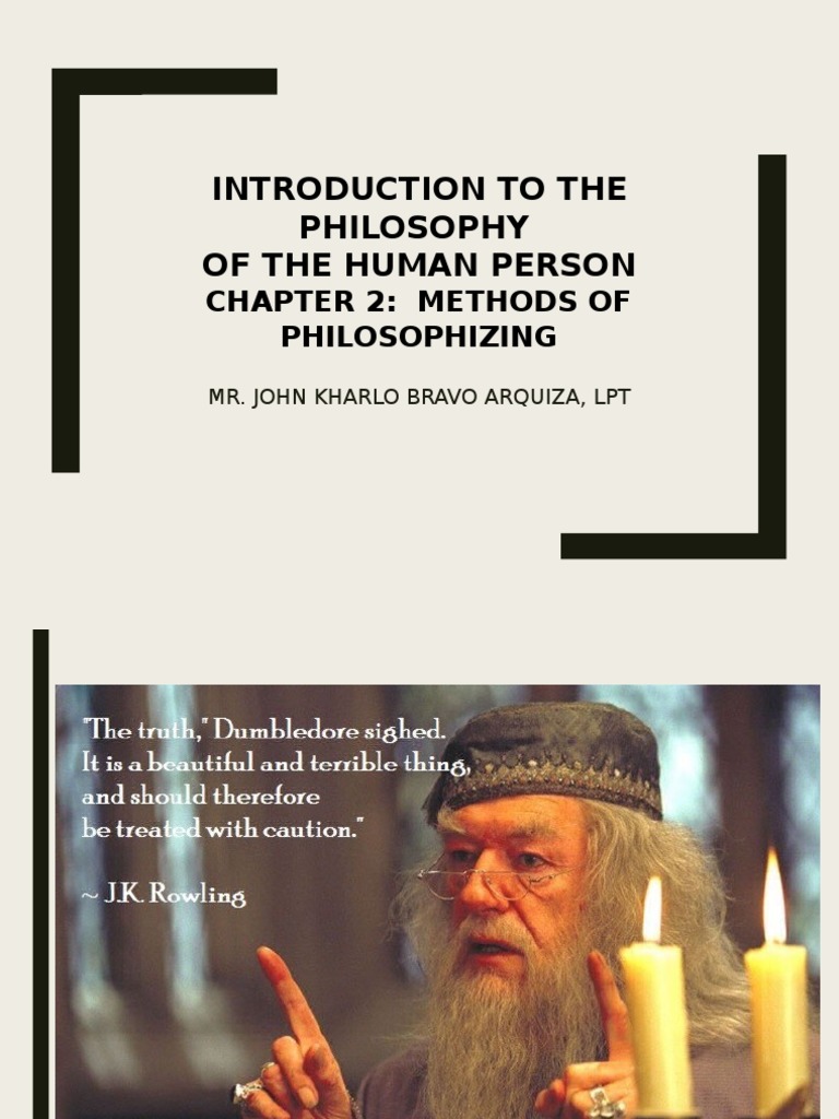Chapter 2 Methods of Philosophizing | PDF | Argument | Fallacy