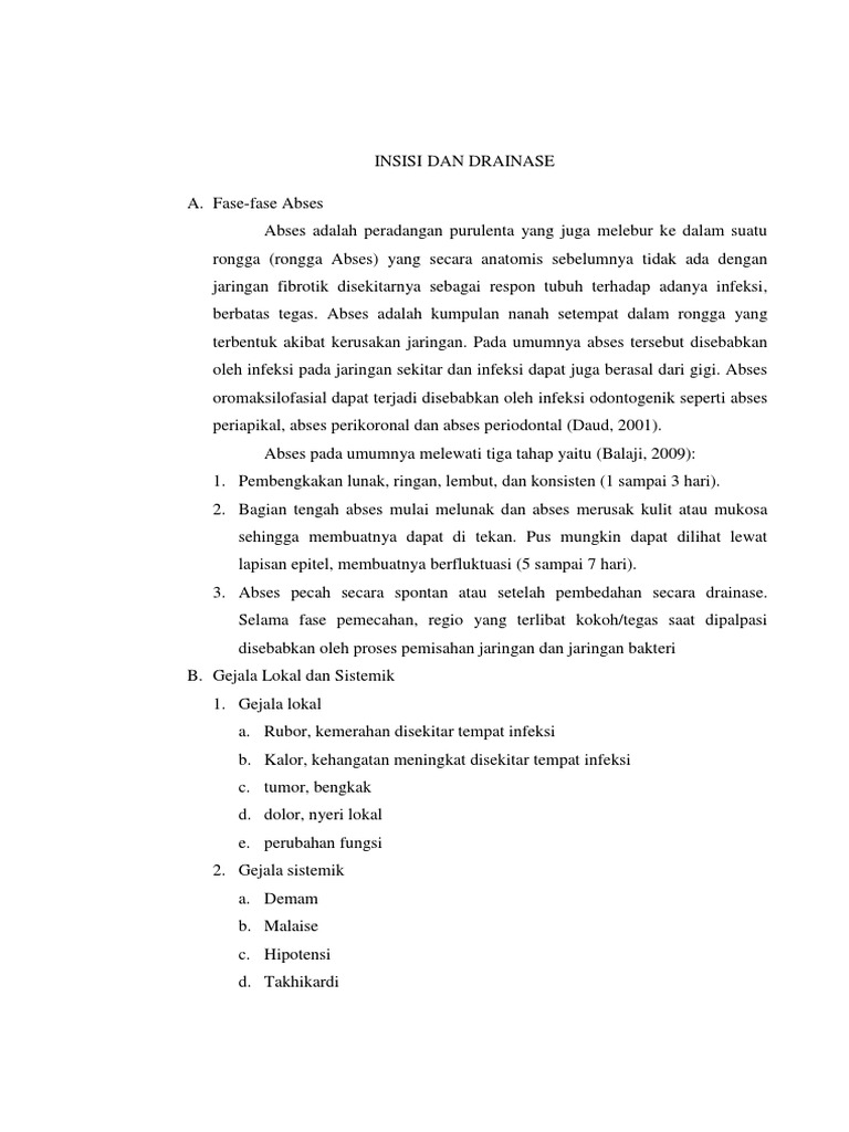 Insisi Dan Drainase | PDF | Sains & Matematika