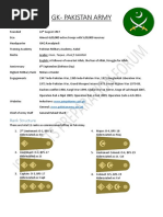 Pakistan Army Ranks Overview | PDF | Military Rank | Lieutenant