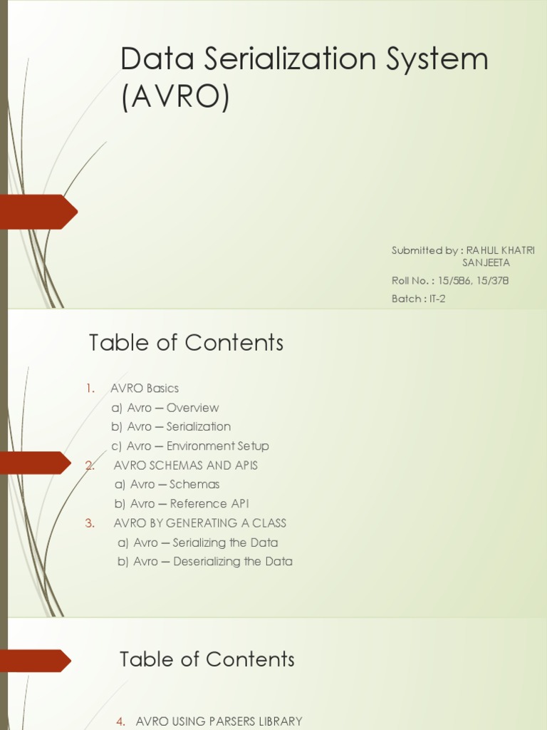 BigData Avro-1 | PDF | Apache Hadoop | Class (Computer Programming)