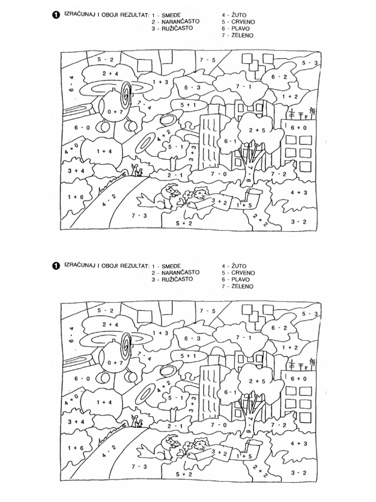 Bojanka Do 10 Oboji 1 R Ancica | PDF