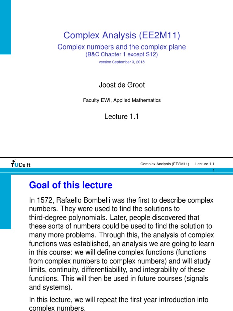 Introduction to Complex Numbers | PDF | Complex Number | Sine