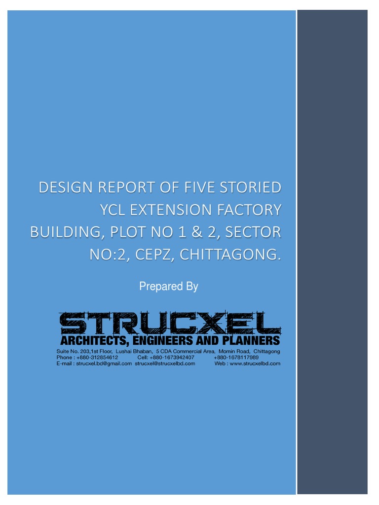 Design Report for the Structural Evaluation of a Five Story Reinforced ...