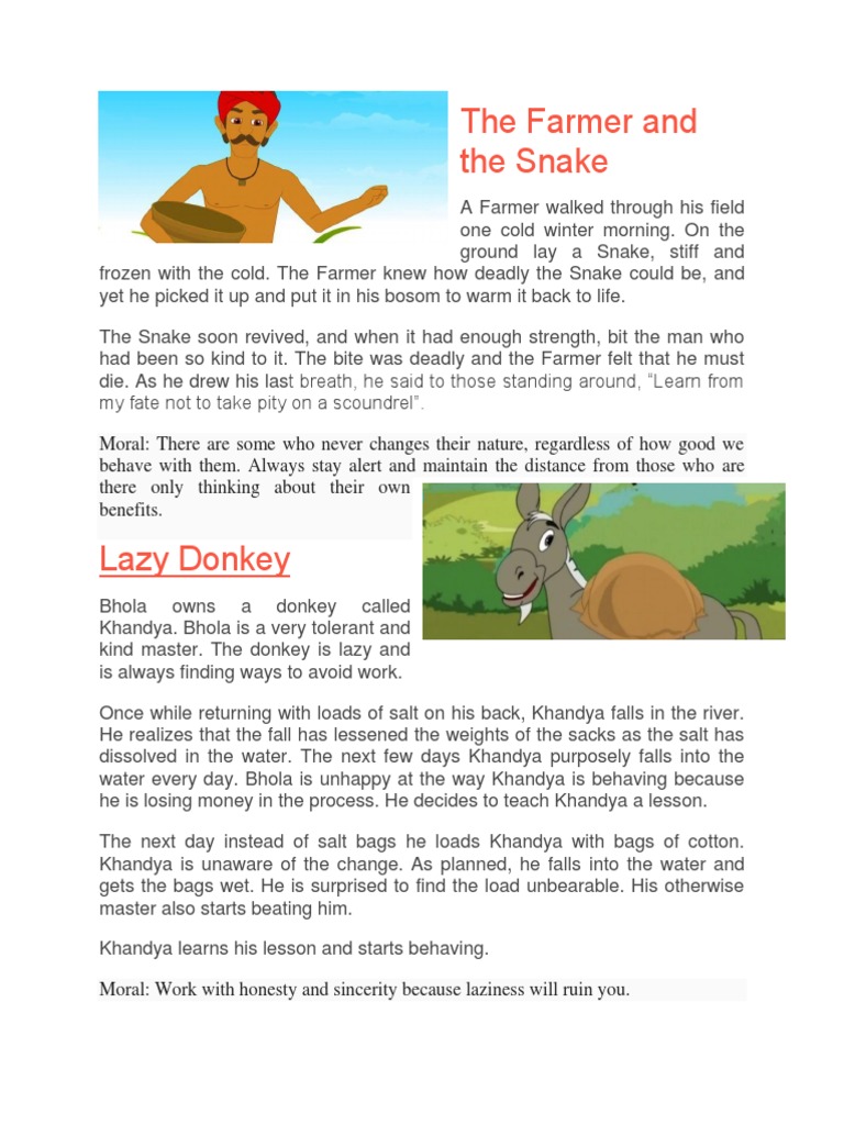 The Farmer and The Snake | PDF