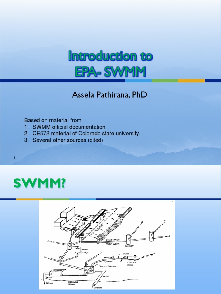 Introduction To SWMM PDF | Download Free PDF | Water Management | Water ...