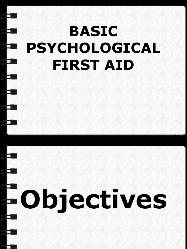 Basic Psychological First Aid | PDF | Psychology | Clinical Psychology