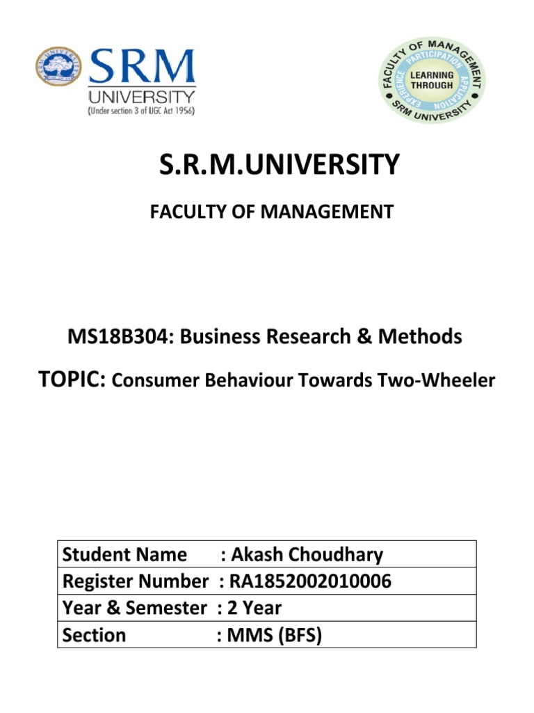 Business Research Project | PDF | P Value | Chi Squared Test